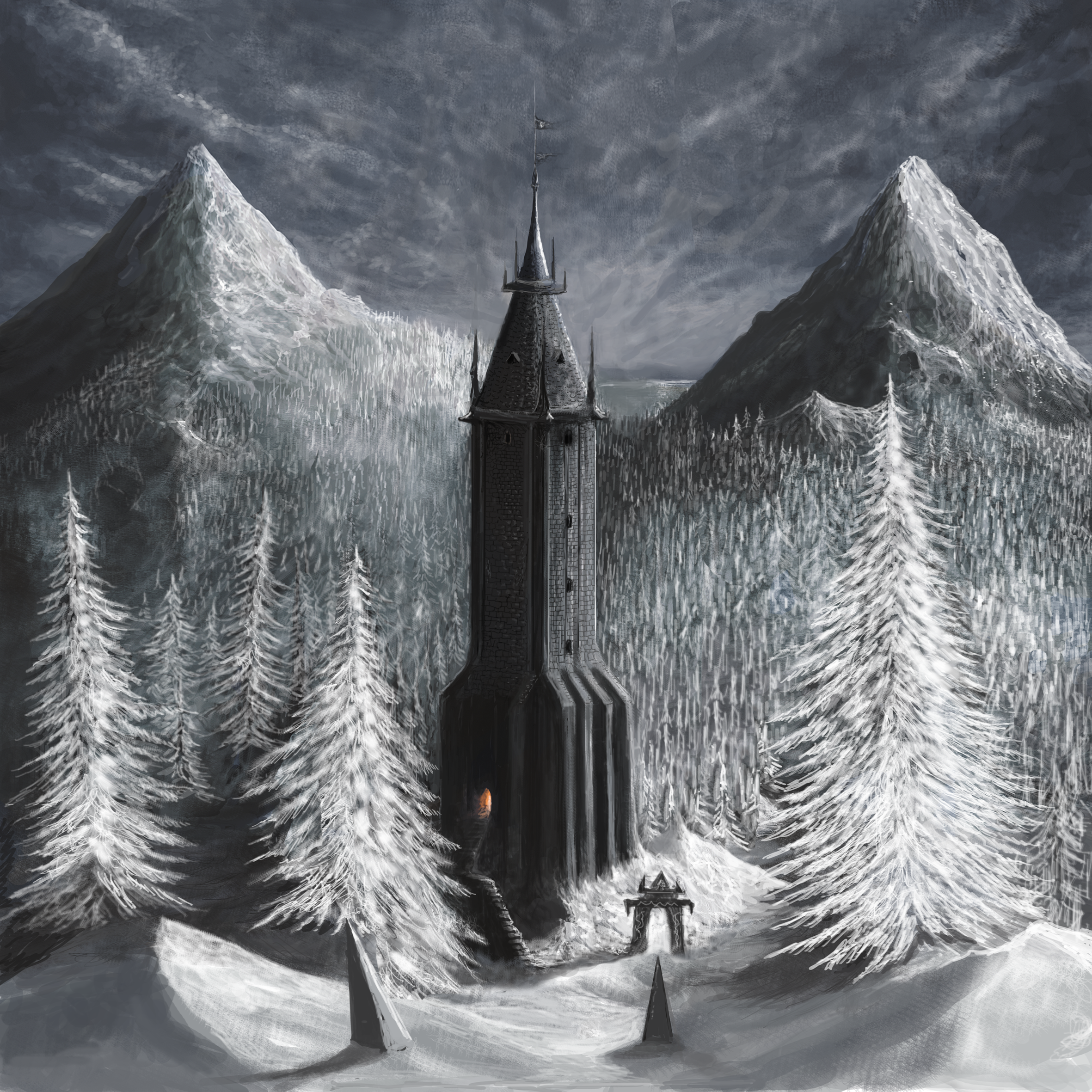 Moon and Azure Shadow - Age of Darkness and Frost [2362x2362] : r/MetalPorn