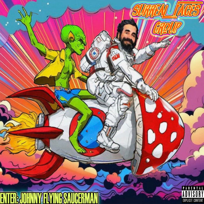 Enter: Johnny Flying Sacuerman | Surreal Faces Group