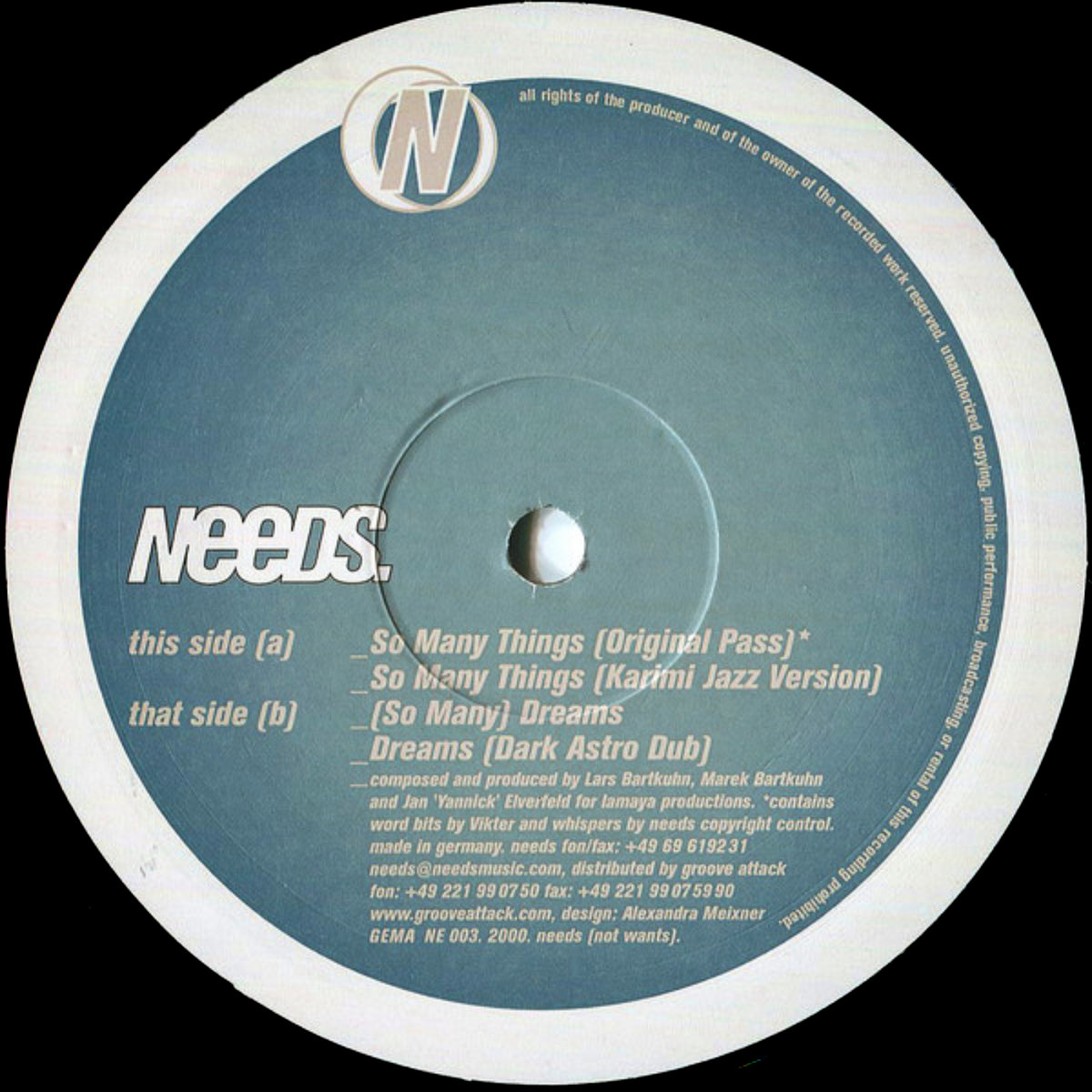 So Many Things | Needs | Lars Bartkuhn