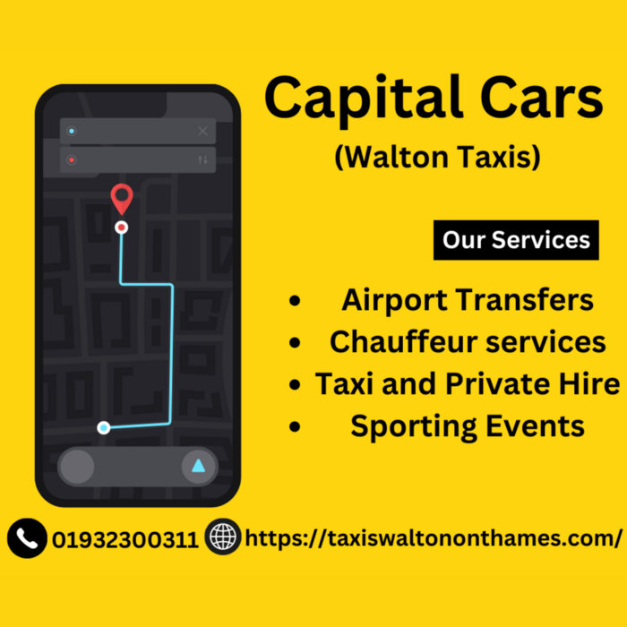 Capital Cars | Local and reliable taxi service in Walton on Thames ...