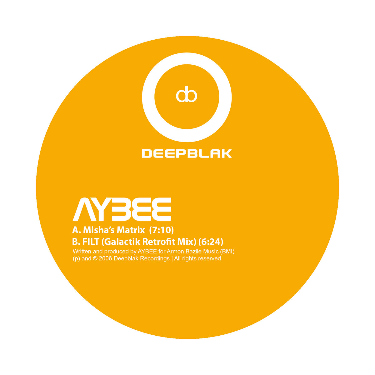 AYBEE - Misha's Matrix [DBR004] | AYBEE | deepblak