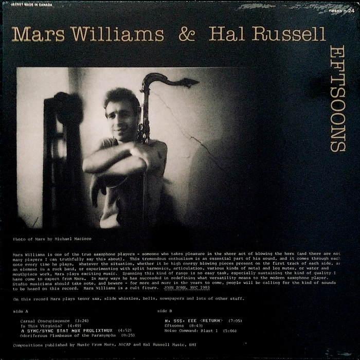 EFTSOONS | Mars Williams / Hal Russell | Mars Williams