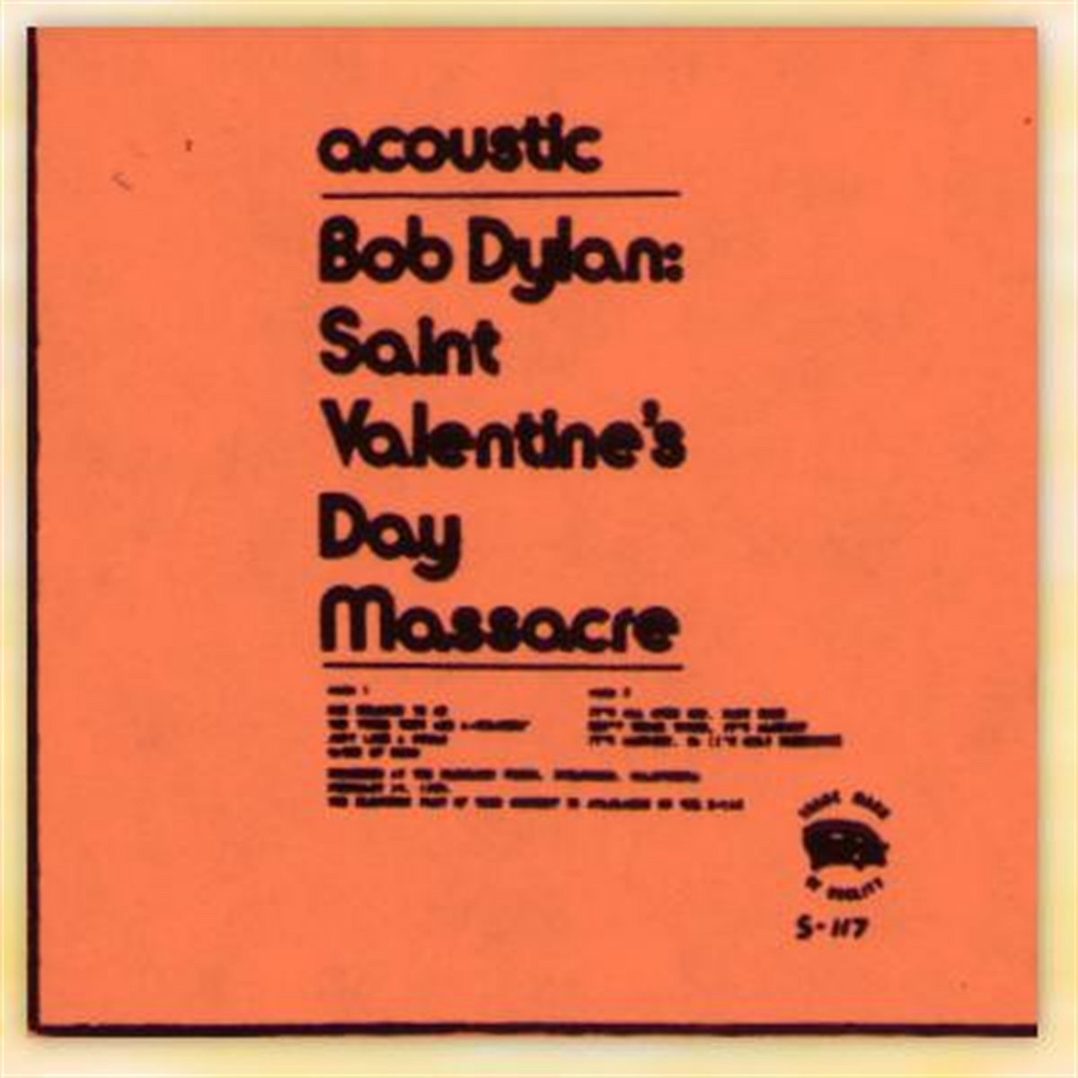 Saint Valentines Day Massacre | Bob Dylan