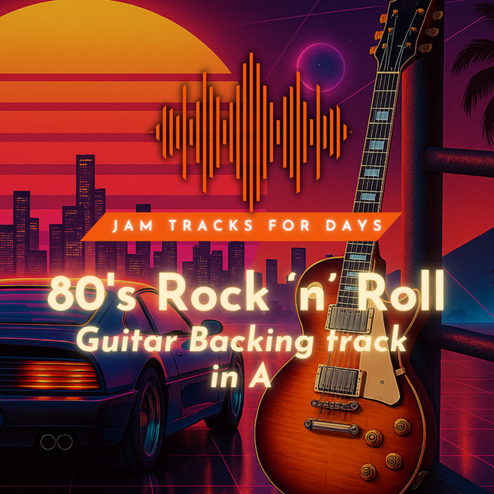 80's Rock 'n' Roll in A 145bpm | Jam Tracks For Days