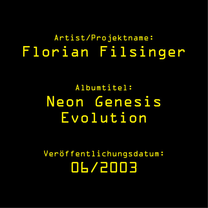 Neon Genesis Evolution | Florian Filsinger * | Florian Filsinger