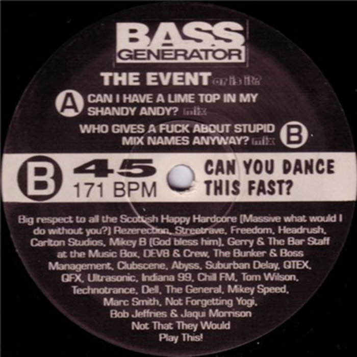 The Event Or Is It | Bass Generator