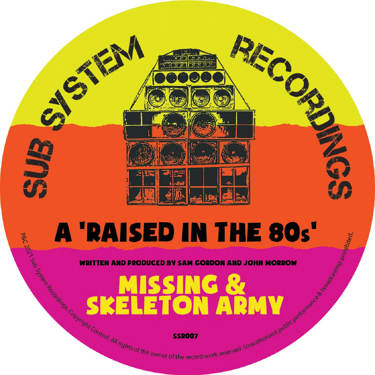 Missing And Skeleton Army Raised In The ‘80stim Reaper Remix Sub System Recordings Vinyl