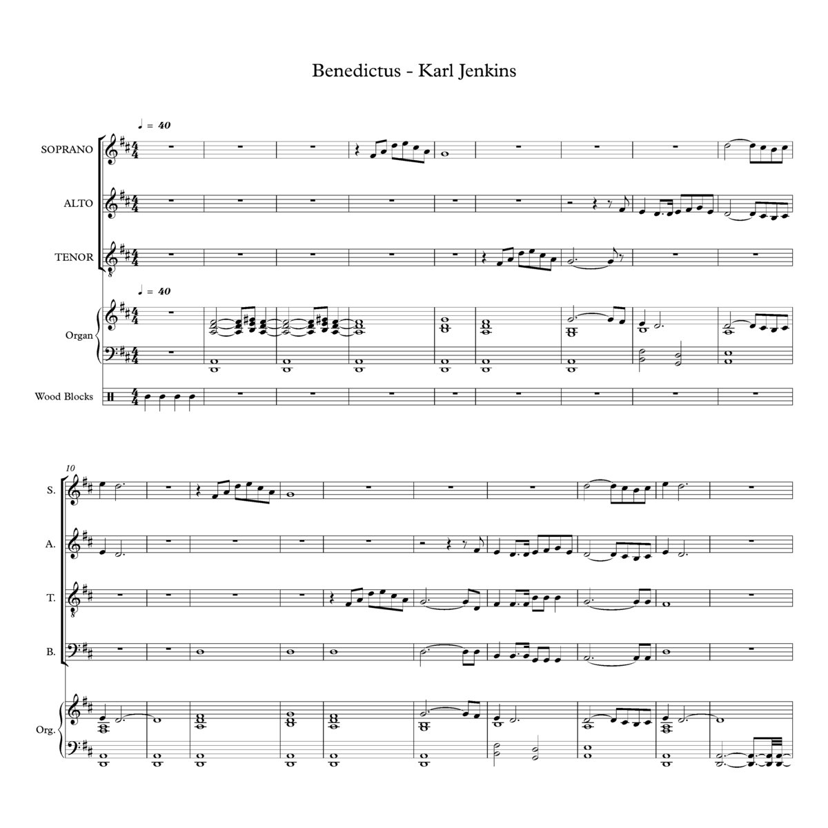Benedictus - Karl Jenkins | Choral Music Practice Files