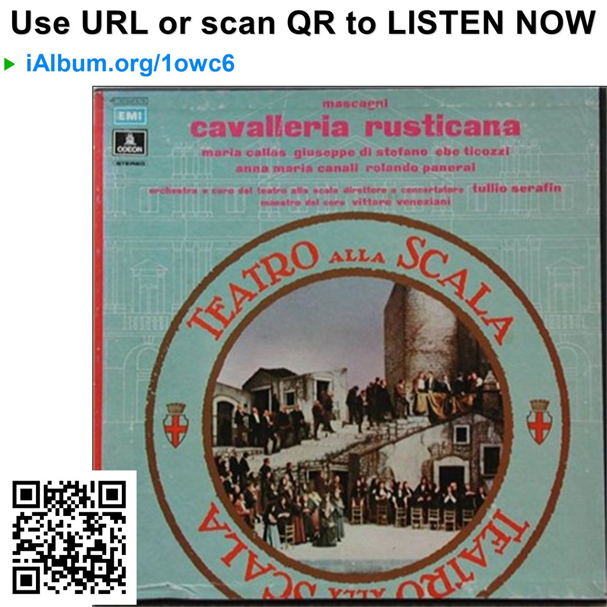 Cavalleria Rusticana Opera Completa | Mascagni, Maria Callas, Giuseppe ...