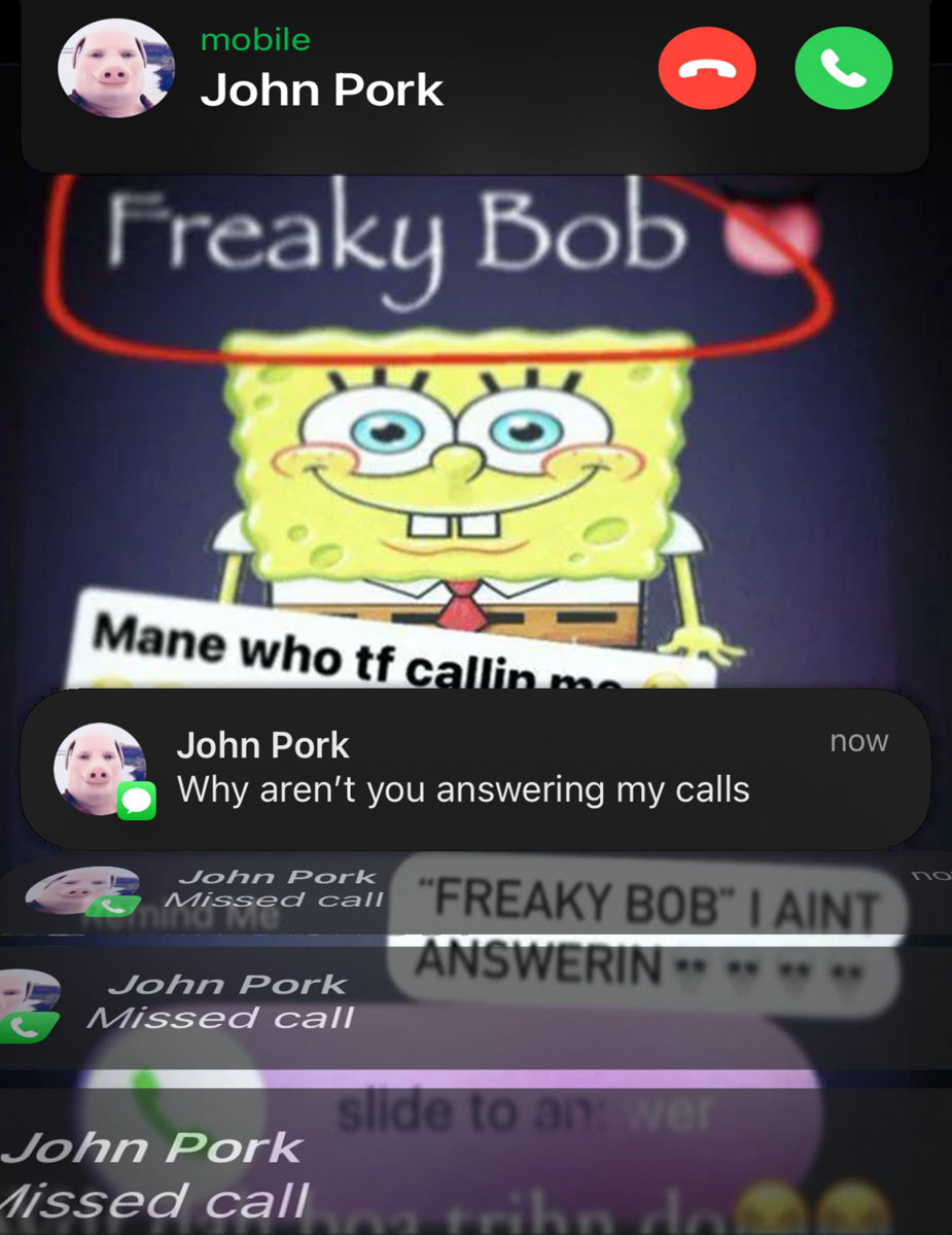 FREAKY BOB & JOHN PORK STOP CALLING! | consolation arts / YhuNg NoISE ...