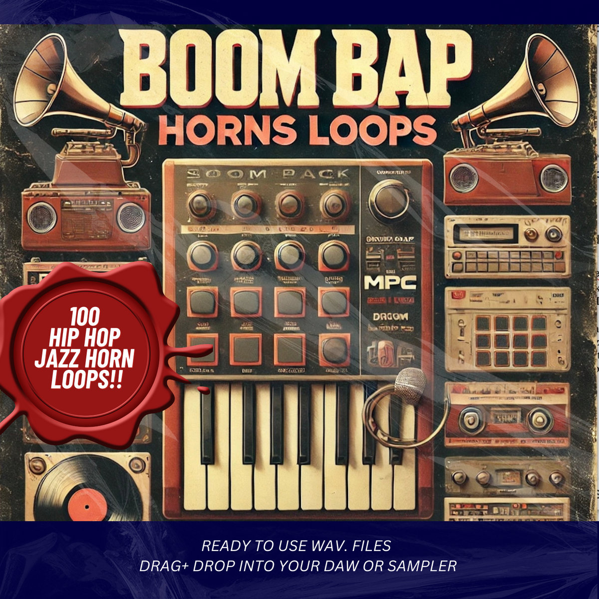 100 Boom Bap Horns Loops Pack | ProPacks Tools