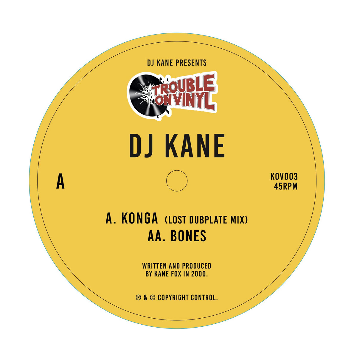 DJ Kane - Konga (Lost Dubplate Mix) / Bones | DJ Kane