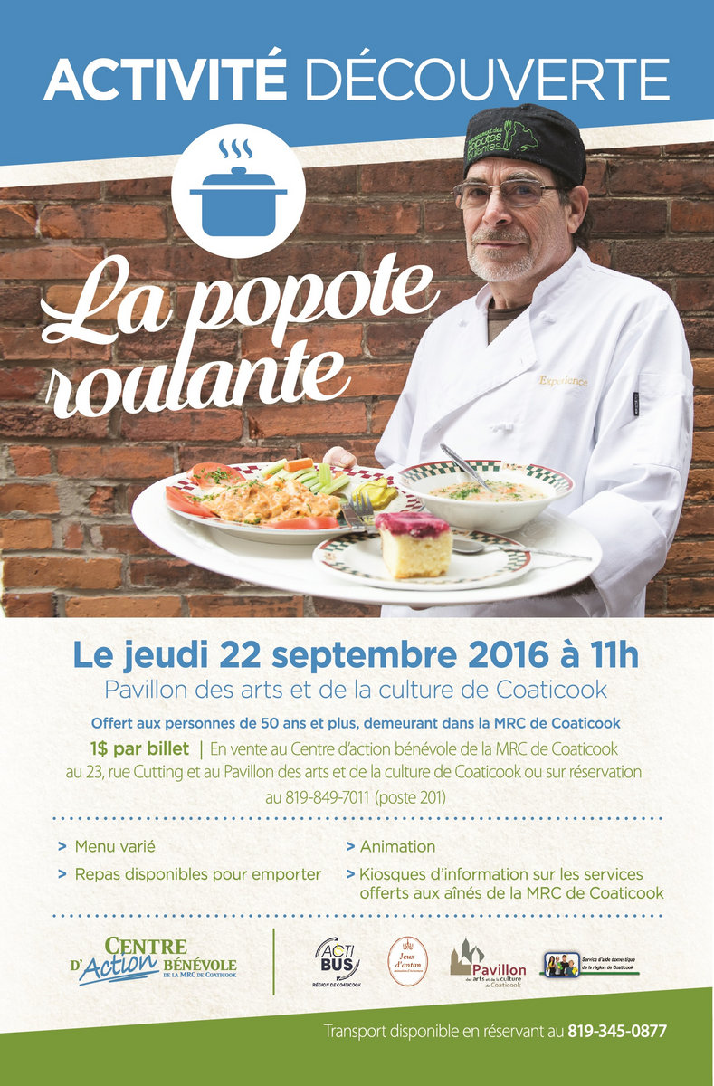 Activité découverte de la popote roulante | Centre d'action bénévole de ...