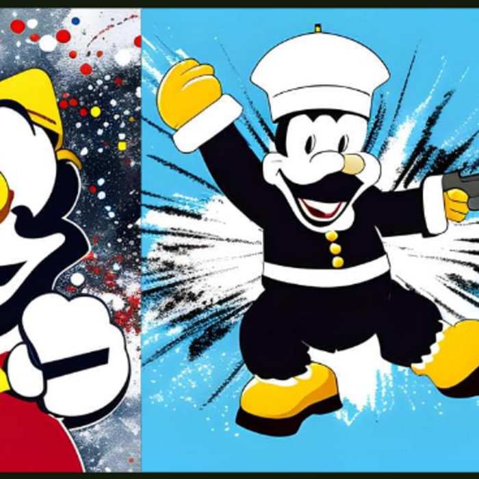 popeye splatter! | Grandpa Helicopter