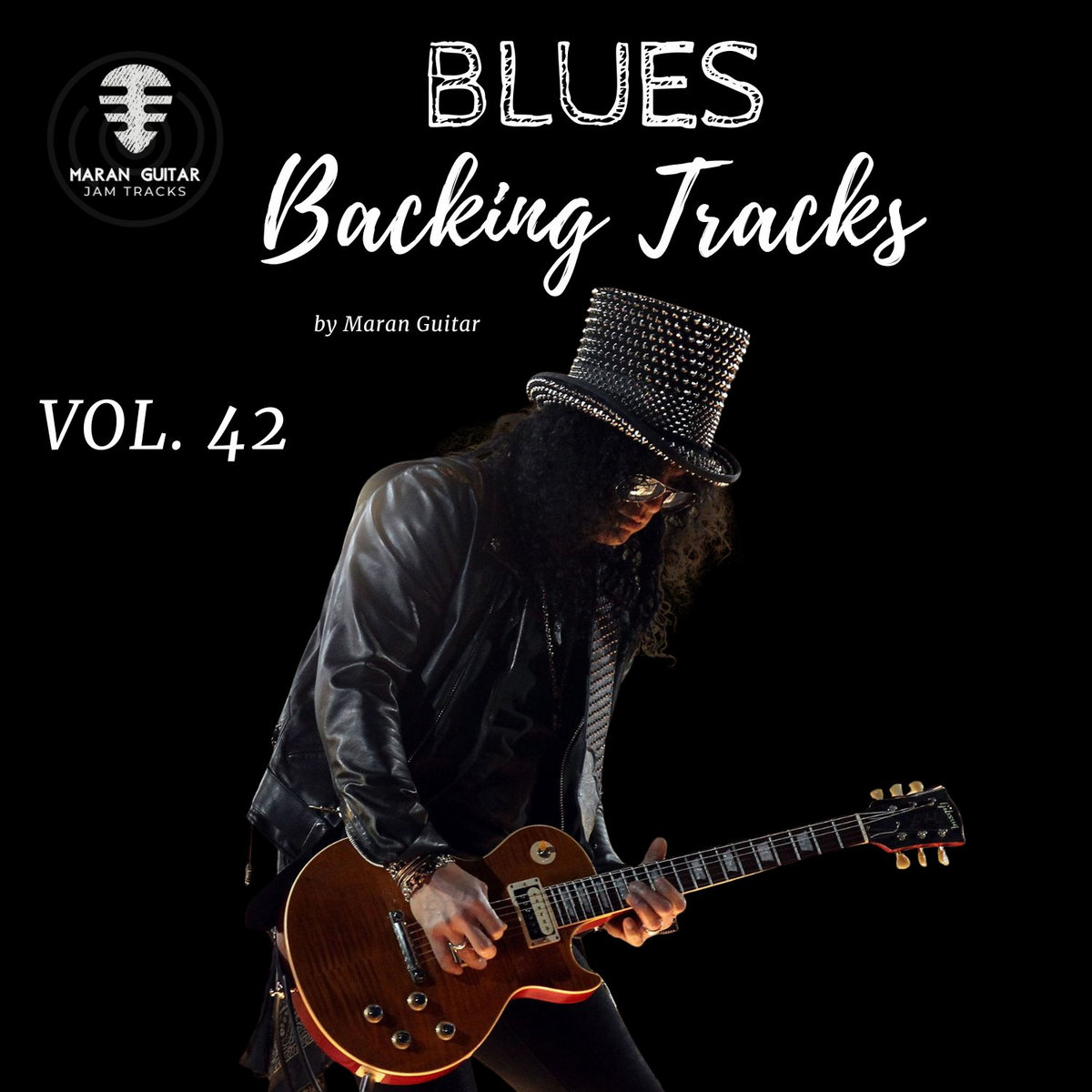 No Chords, Just Groove Shuffle Blues in D - Backing track | Maran Guitar