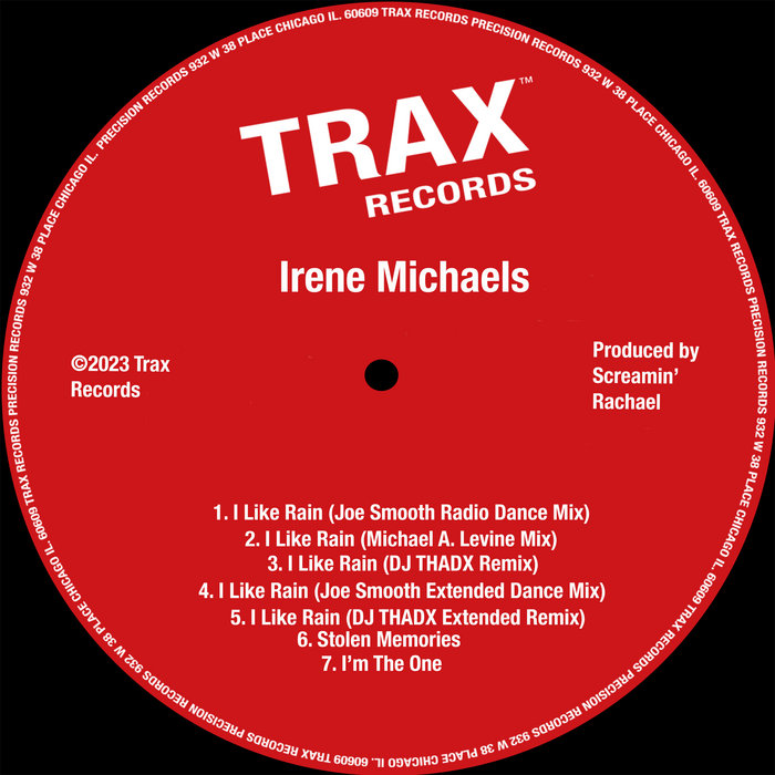 I Like Rain | Irene Michaels | TRAX Records