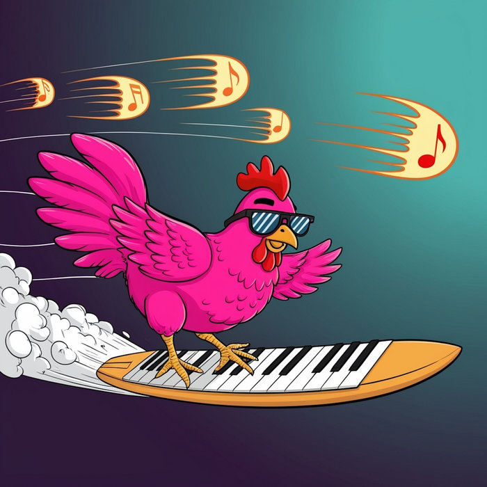 A Surfin' Bird | Fuchsia Chicken