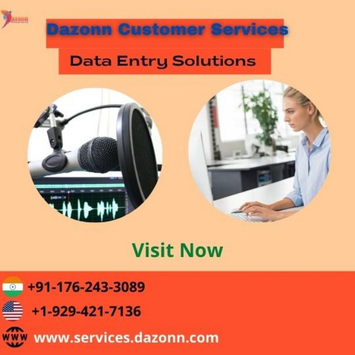Data Entry Solutions | Dazonn Customer Services | Dazonn Technologies