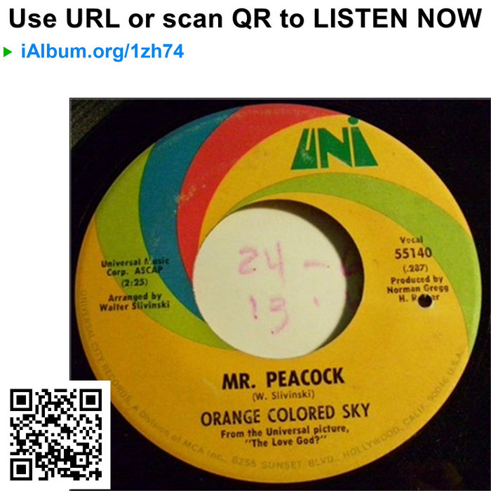 Mr Peacock | Orange Colored Sky