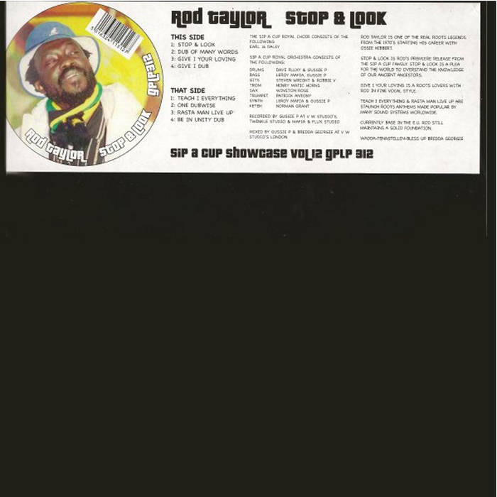 GPLP 312 .. STOP & LOOK .. DUB PLATE MIX'S .. DUBCUP FT. ROD TAYLOR | DUBCUP FT. ROD TAYLOR | DUBCUP
