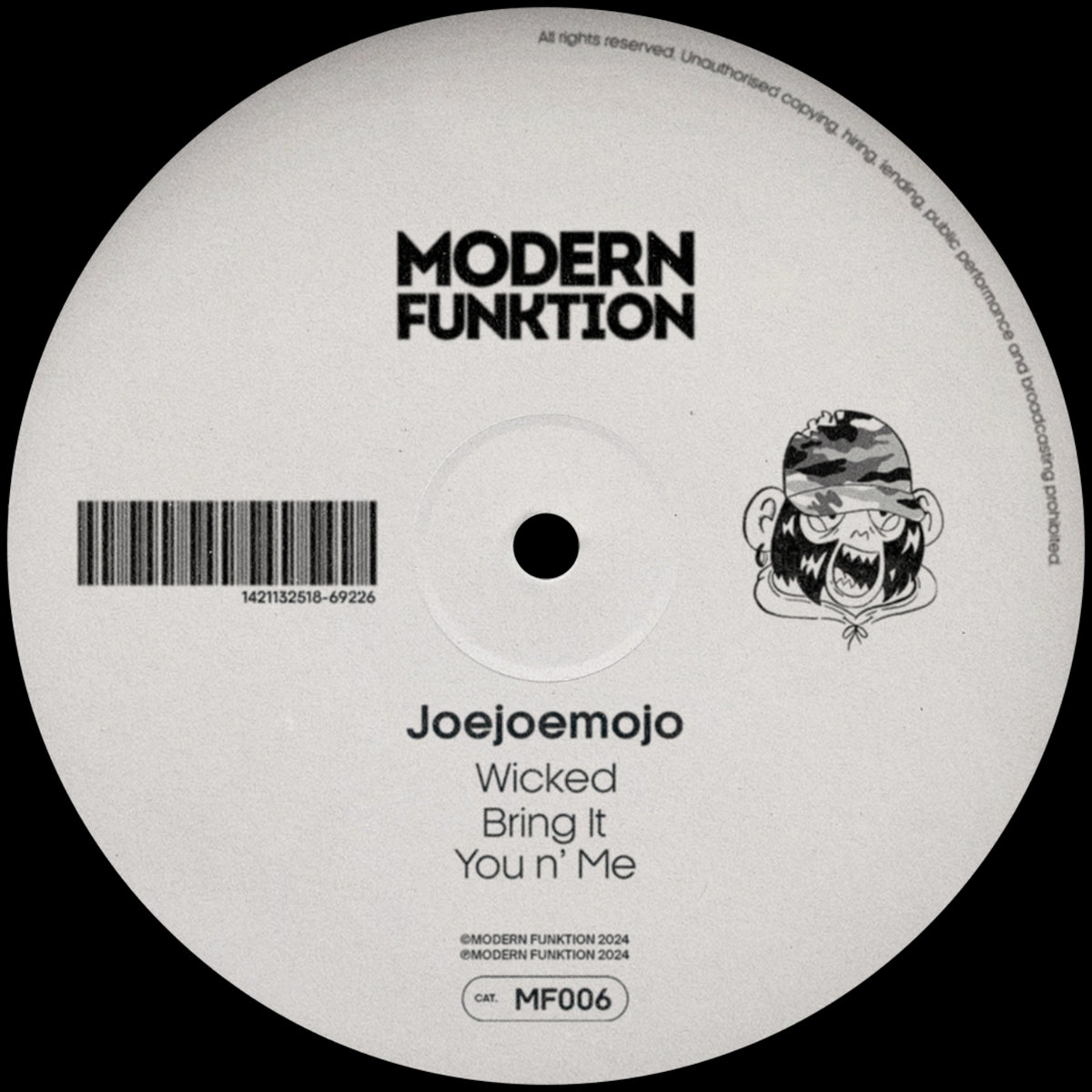 MF006 - JoejoeMojo - Wicked (EP) | Joejoemojo | Modern Funktion