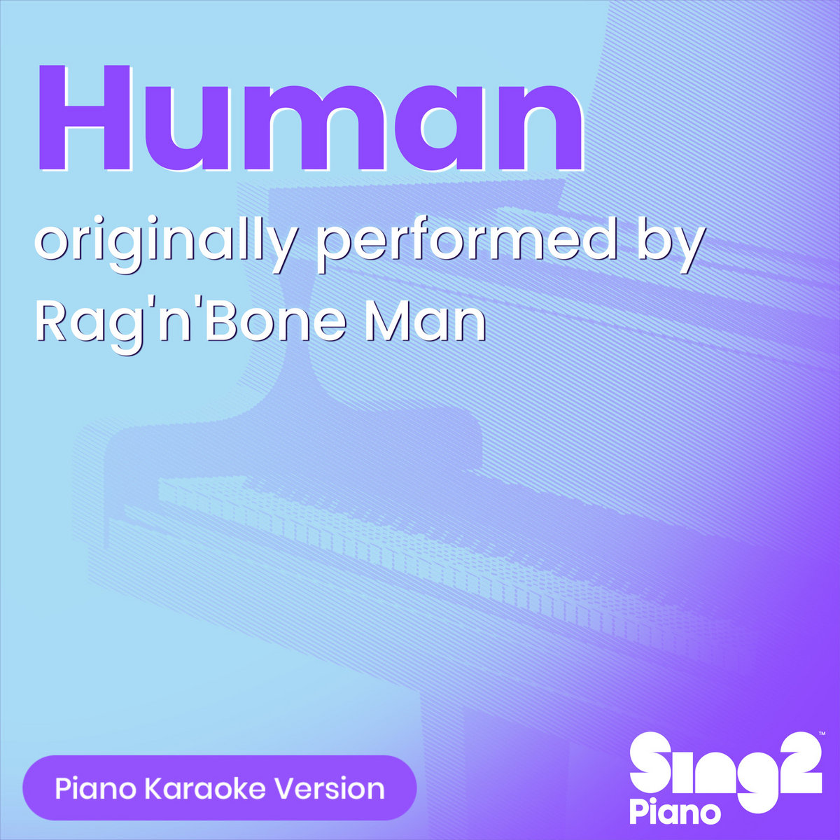 Human (Originally Performed by Rag'n'Bone Man) (Piano Karaoke Version ...