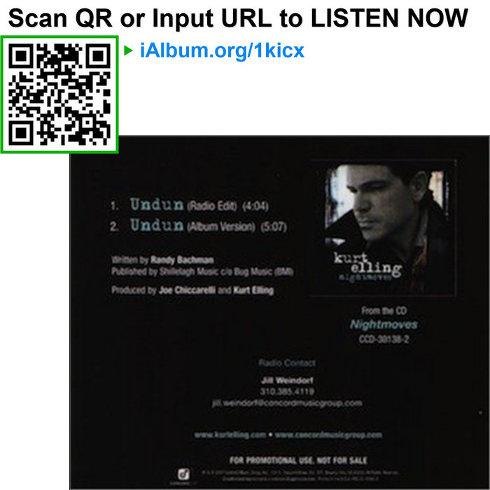Undun Radio Single | Kurt Elling