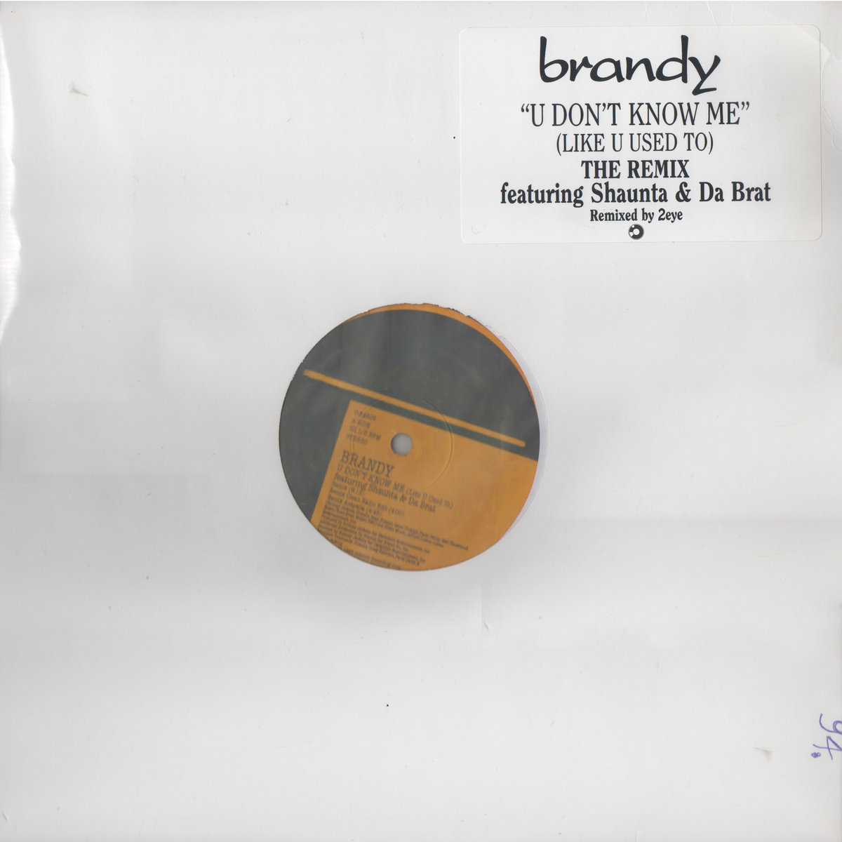 Brandy - U Don't Know Me (2eye 2002 Mix) | 2eye