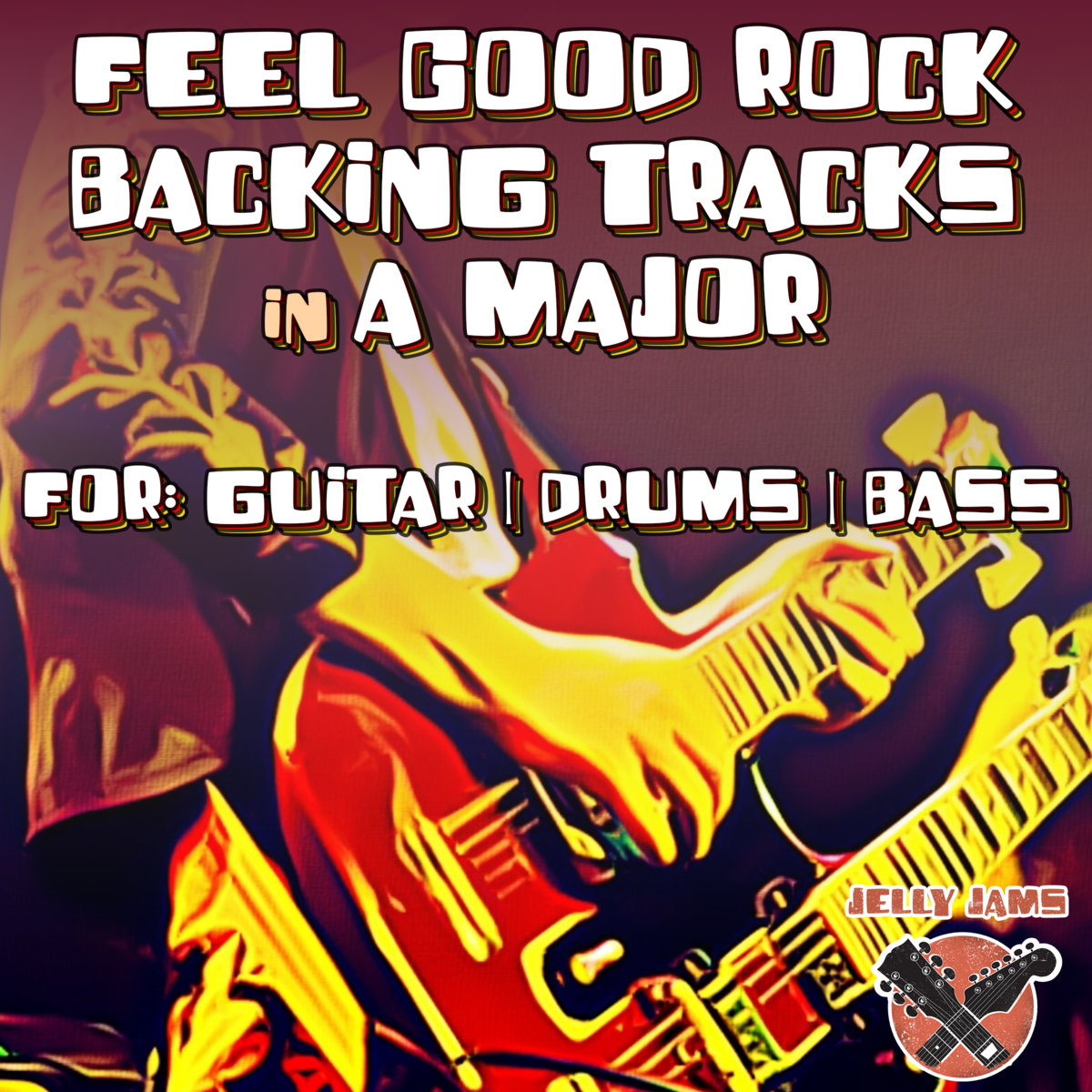 Feel Good Rock Backing Track in A Major | The Sound Machine