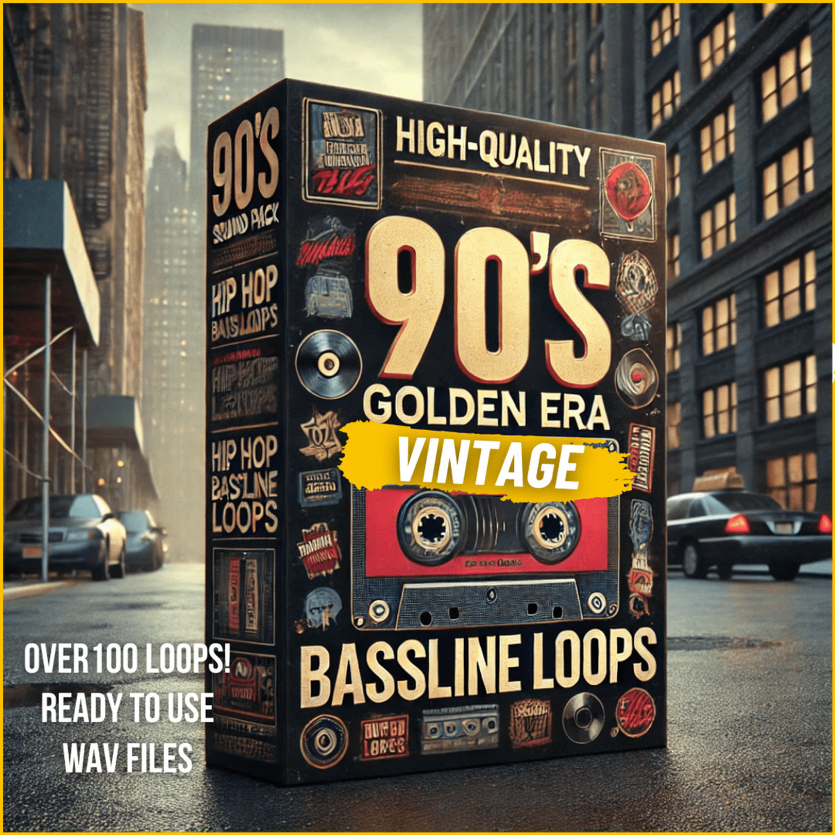 90's Golden Era Hip-Hop Vintage BassLine Loops | ProPacks Tools