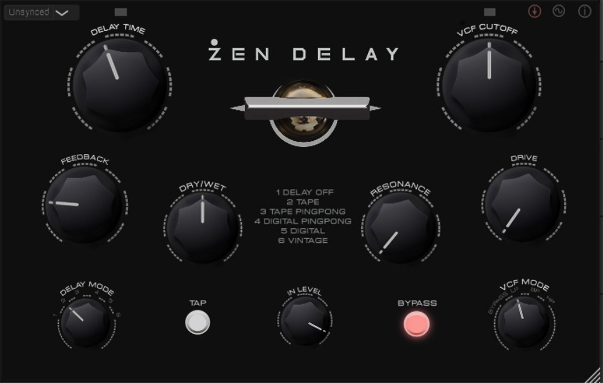 Zen Delay Virtual vst plugin | Ninja Tune X Erica Synths | djungle fever