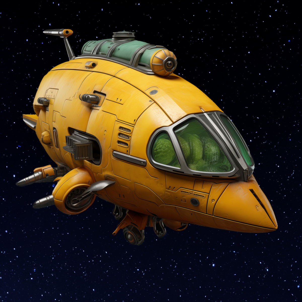 Space Mango | Foggy Mountain Spaceship