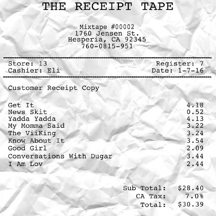 The Receipt Tape | Ferslov