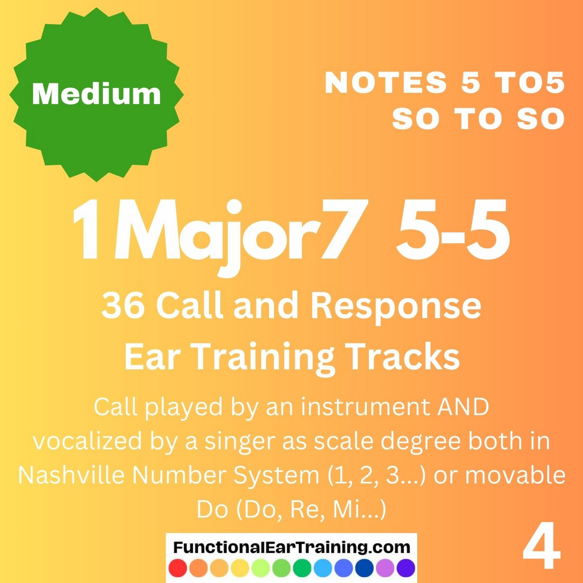 1 Major7 1-5 | FunctionalEarTraining.com | FunctionalEarTraining