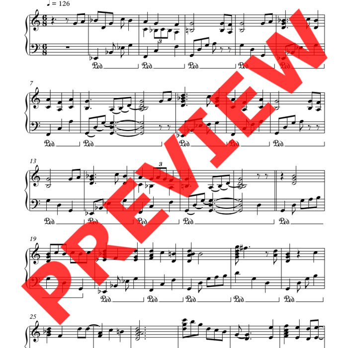 Kiss From A Rose (single + bonus sheet music + midi) | Paul Rahme