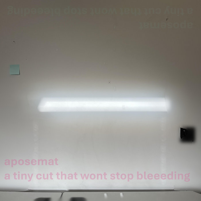 a tiny cut that won't stop bleeding | aposemat