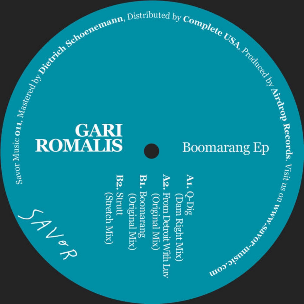 Boomerang Ep | GRE Productions (Gari Romalis Electronix)
