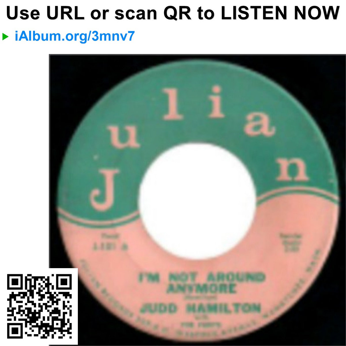 Im Not Around Anymore Little Lost Angel | Judd Hamilton And The Furys