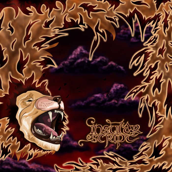 When the leaves fall on the setting sun | Insular Script