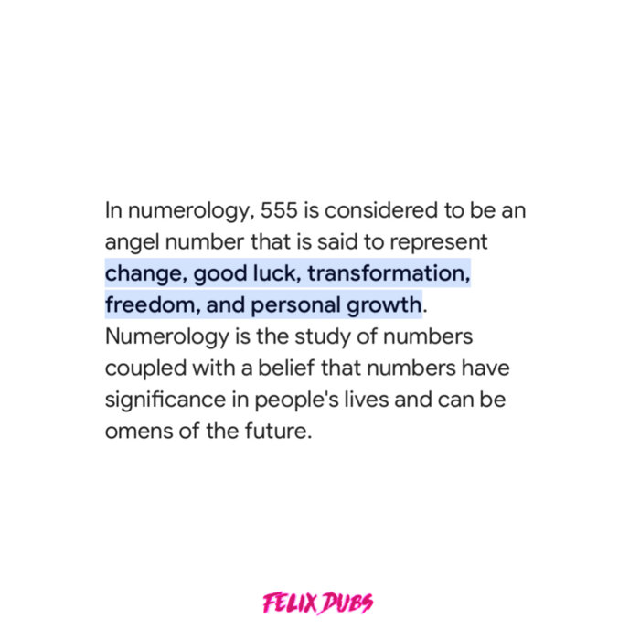 555 | Felix Dubs