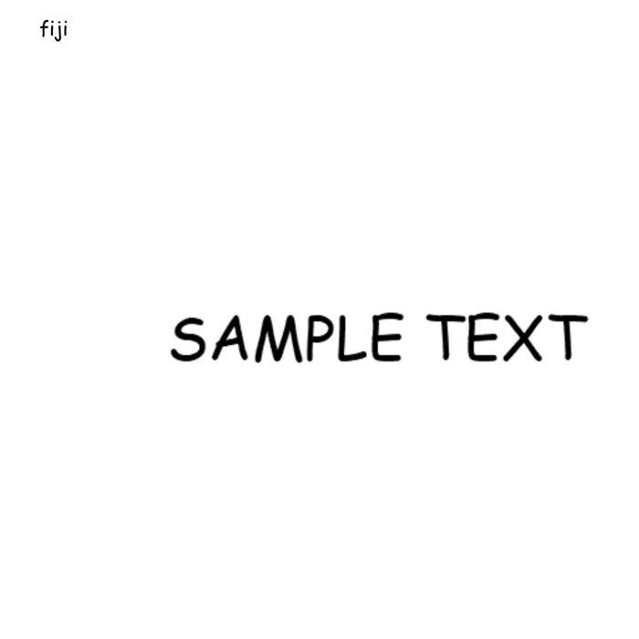 SAMPLE TEXT | Fiji