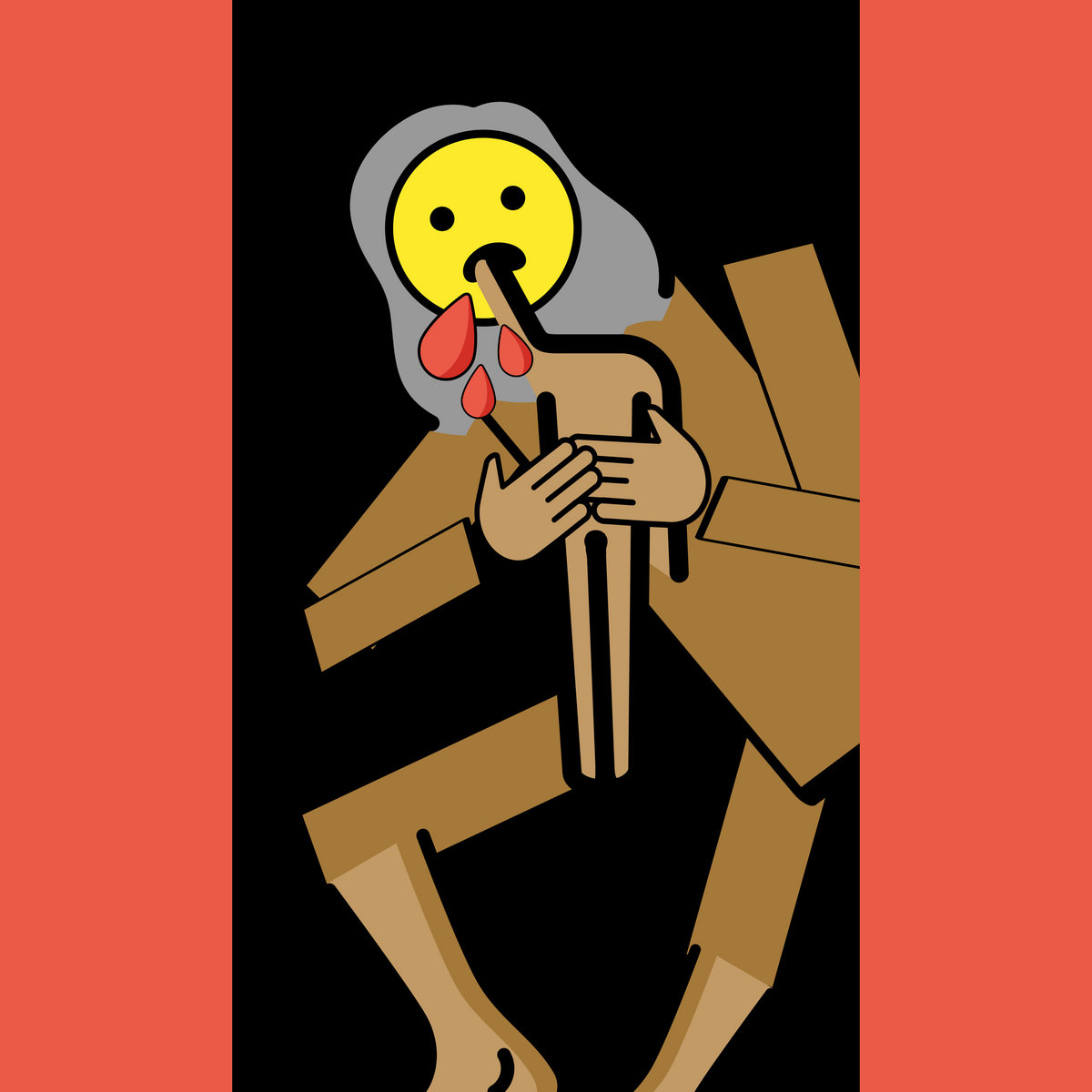 saturno devorando a un hijo | Emojiart | Francisco Alves de Oliveira