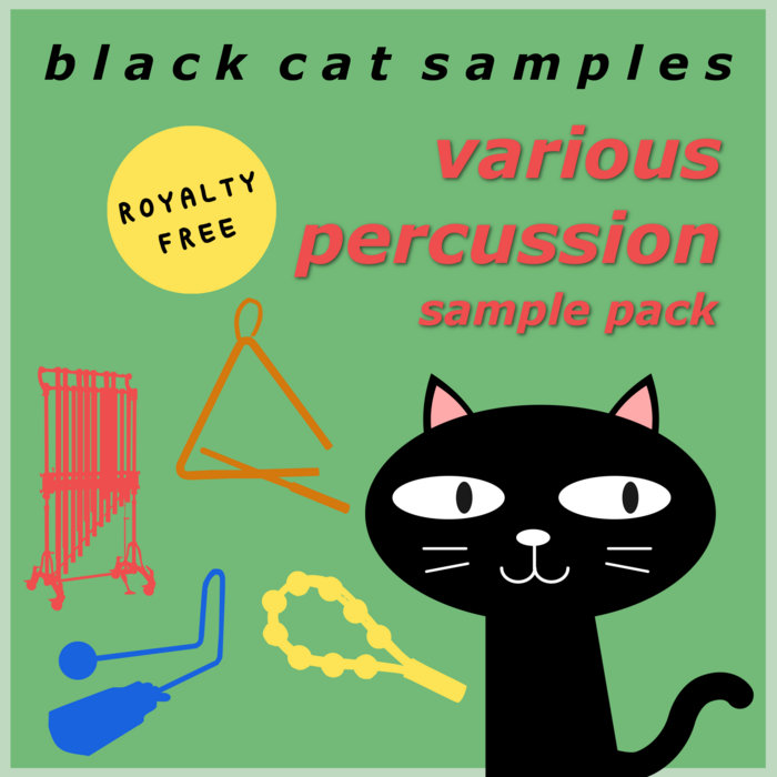 Various Percussion Sample Pack | black cat samples