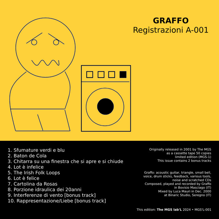 Registrazioni A-001 (Reissue) | Graffo | The MGS lab'L