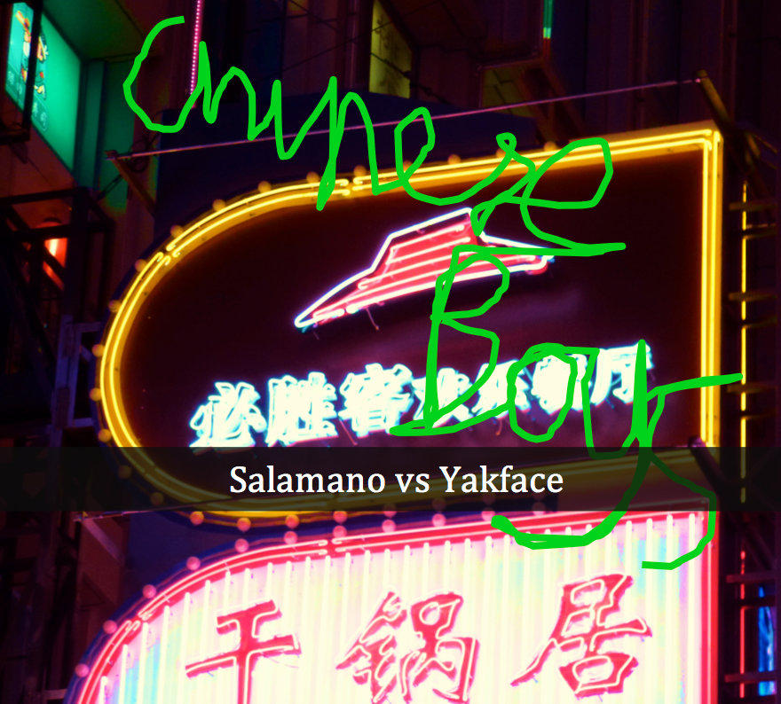 Chinese Boys | Salamano vs Yakface | The Well Meaning Shells