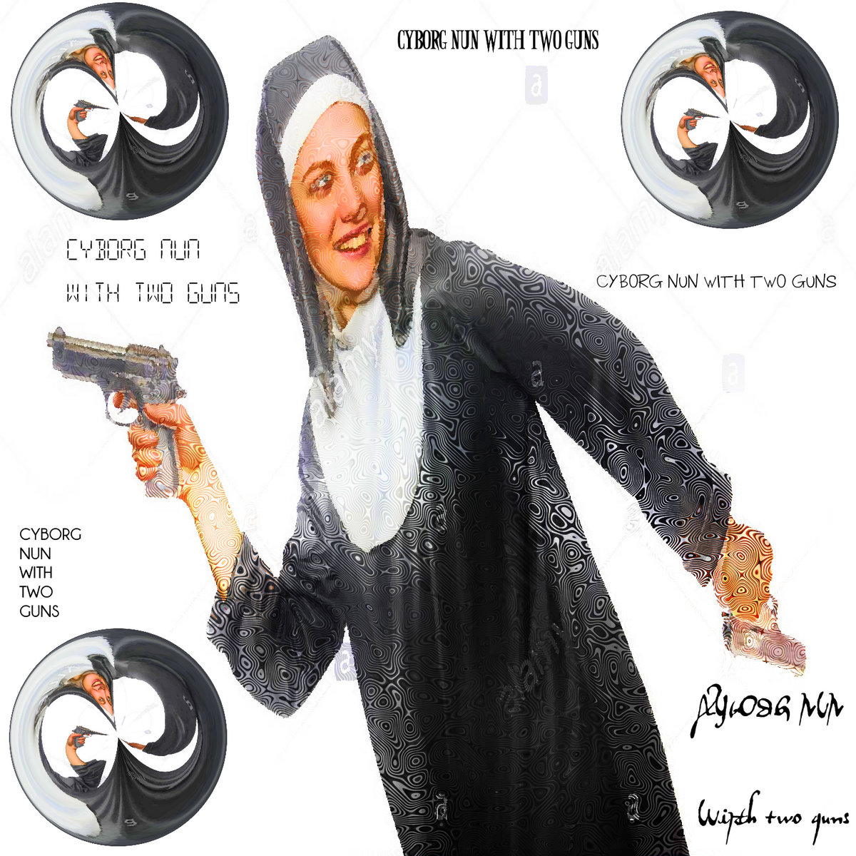 Cyborg Gun with Two Nuns! | robots chill out