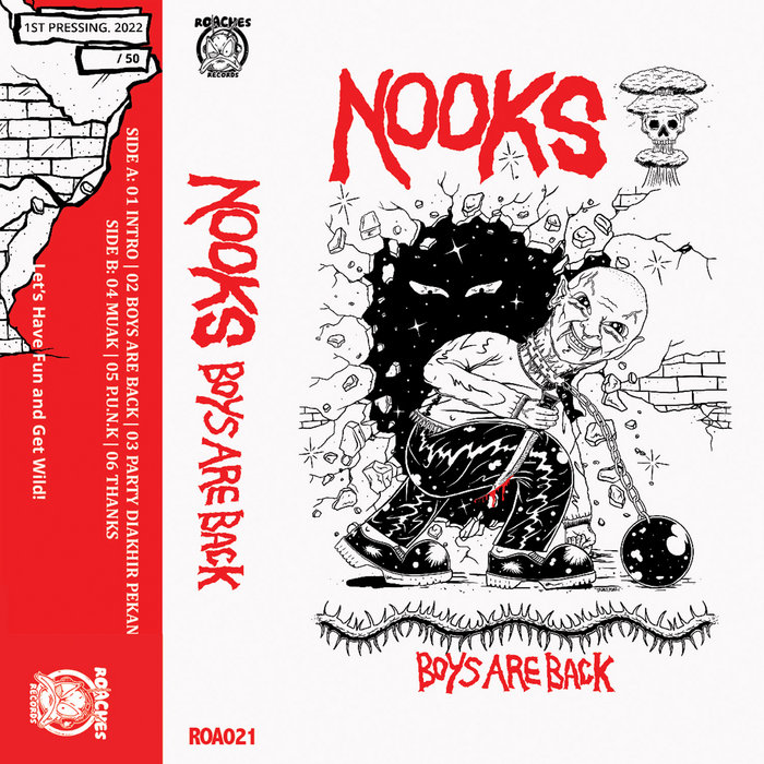 ROA 021. Nooks - Boys Are Back | Nooks | roaches records