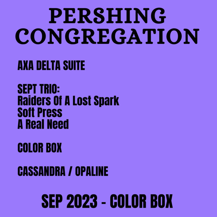 September 2023 - COLOR BOX | Pershing Congregation