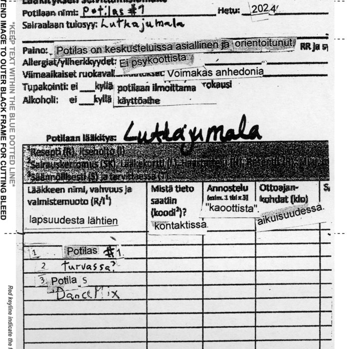 Potilas #1 | Lutkajumala