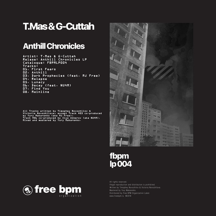 Anthill Chronicles LP [FBPMLP004] | T.Mas & G-Cuttah | Free BPM ...